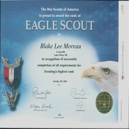 Eagle Scout Certificate | PDF
