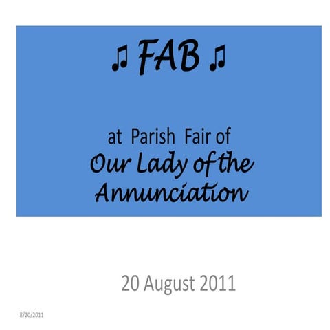 Fab ♫ | PPT
