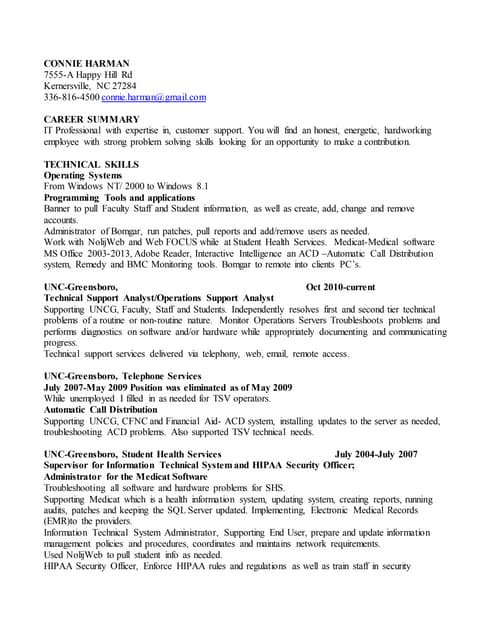 Theresa. resume | DOC | IT and Internet Support | Internet