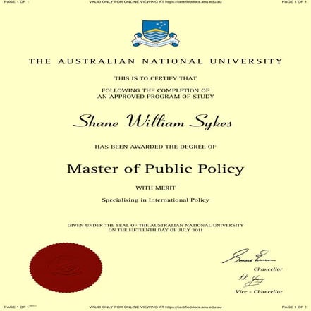 Master of Public Policy | PDF