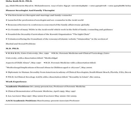 Heba Kotb C.V. 2015 | PDF