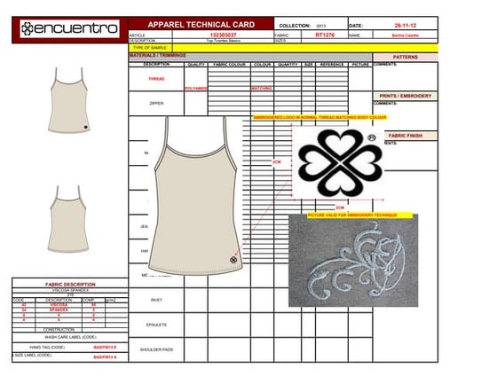 Tech pack eo17955 md | PDF