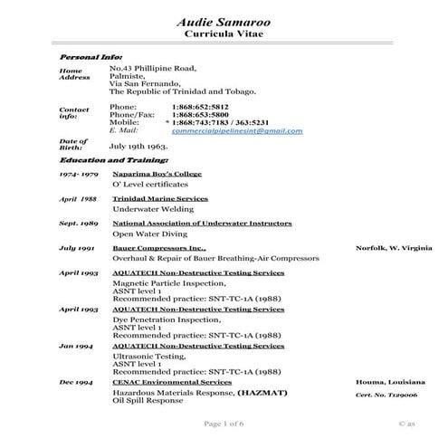 my resume' jan. '16 | PDF