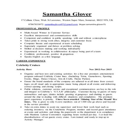 amanda cv new | DOCX