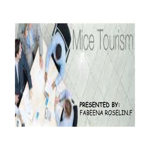 mice tourism | PPTX