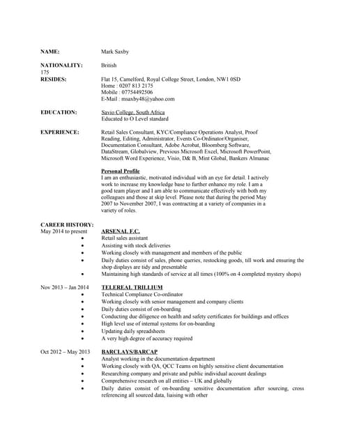 Alicia Gambino Resume