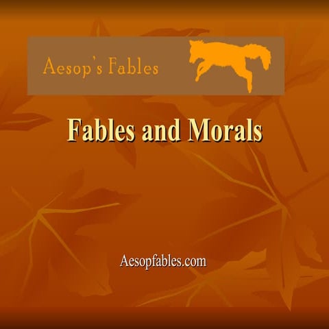 Fables And Morals | PPT