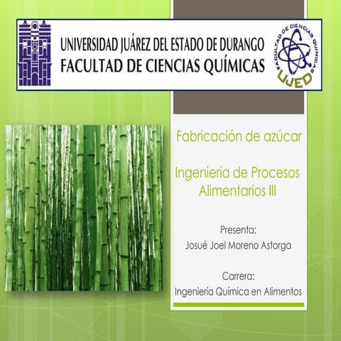 Fabricación de azúcar - IPA III - Joel Moreno | PPTX