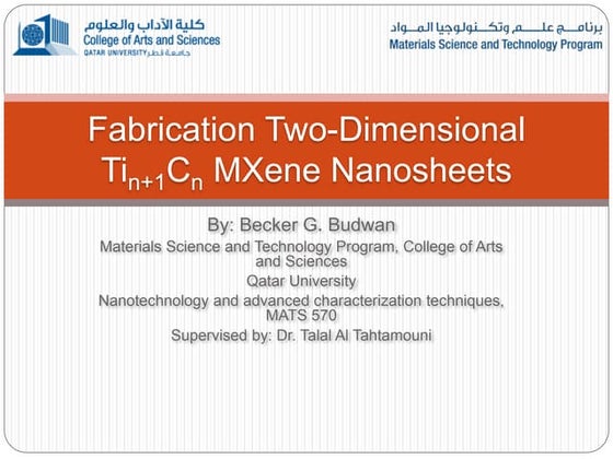 Mxenes presentation.pptx | Chemistry | Science