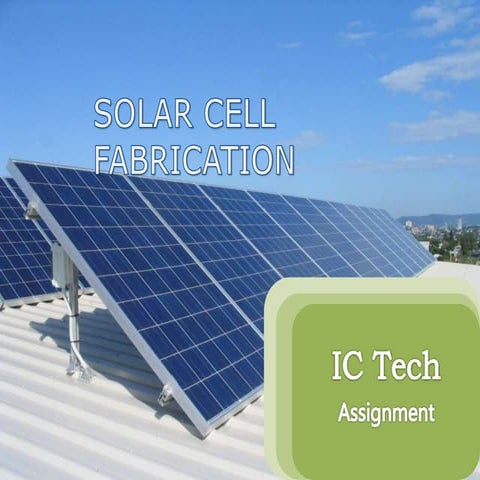 Solar Cell : Working Principle | PPT