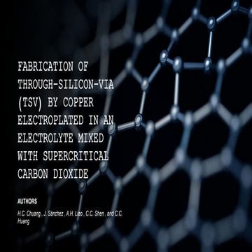 Fabrication of through silicon-via (tsv) by copper | PPTX