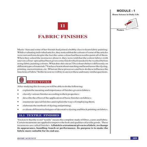 Fabric finishes | PDF