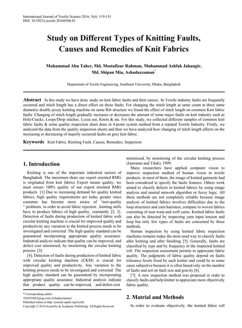 Fabric Quality Parameters Tested in Quality Control Lab - Textile ...