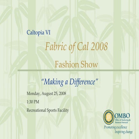 Fabric Of Cal 2008 | PPT