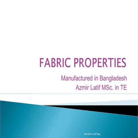 Fabric Properties | PPT