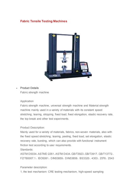 Paper tensile tester | PDF
