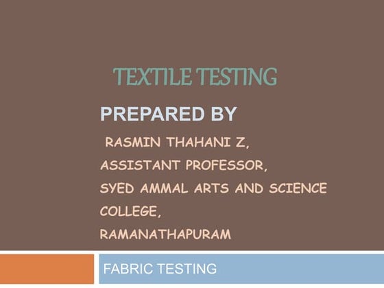 Comparison of tensile properties of textile fibre | PDF | Physics | Science