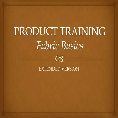 Fabric training for retail staff extended version | PPTX