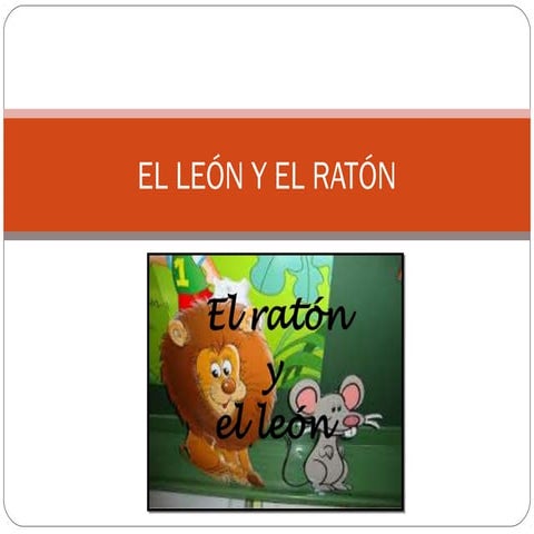 La Fábula el león y el ratón | PPT