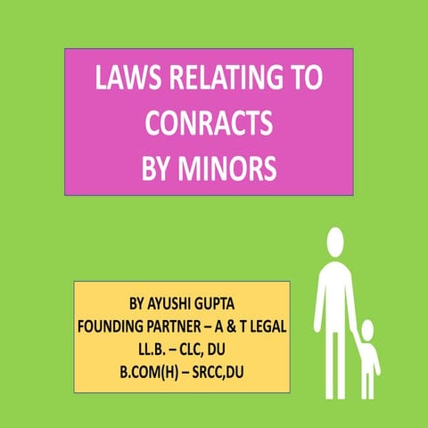 Law on minors | PPTX