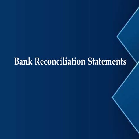 Bank reconciliation statement | PPTX