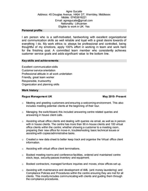 Alice Bradbury cv | PDF