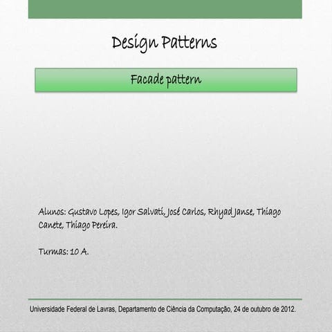 Facade pattern | PPT