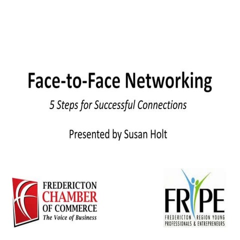 Face to-face networking | PPTX