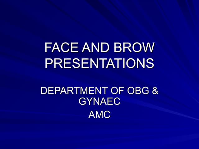 Face Presentation | PPTX