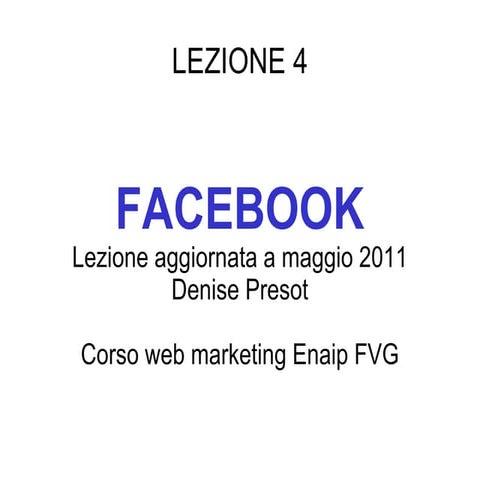 Facebook | PPT