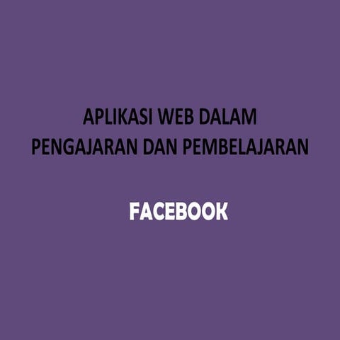 Web Application_Facebook | PPT