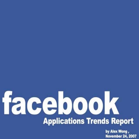 FaceBook Trends Report | PPT