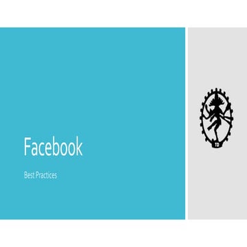Facebook best practices | PPT