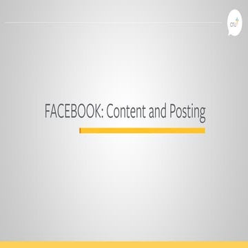 Facebook: Content & Posting | PDF | Social Networking | Internet