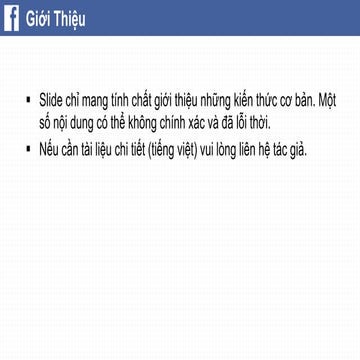 Facebook platform | PPTX