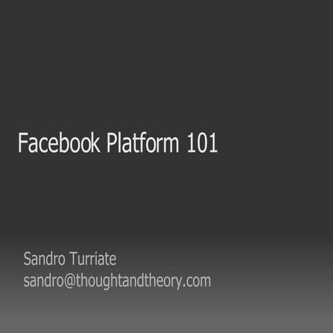 Facebook Platform Atl | PPT