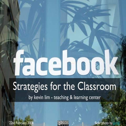 Facebook Strategies for the Classroom | PPT