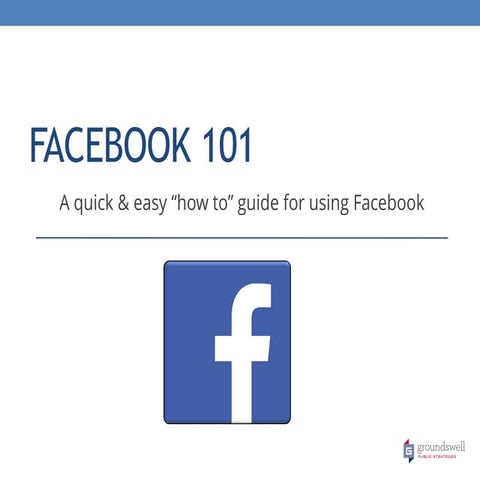 50/50 in 2020 - Facebook 101 | PDF