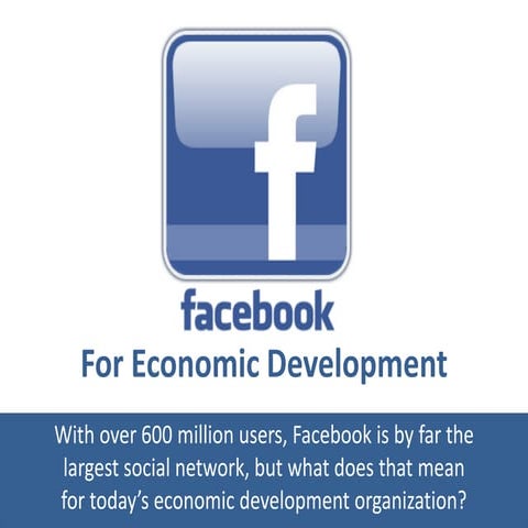 Facebook for Economic Development | PDF