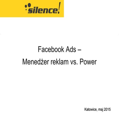 Menedżer reklam vs. Power Editor | PPT