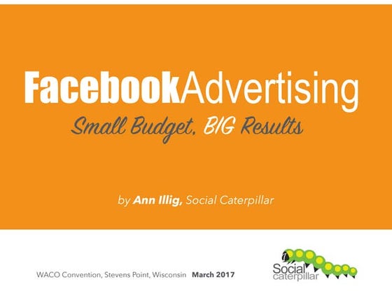 Facebook Ads Optimization Guide | PPT