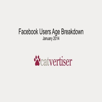 Facebook age breakdown by country jan 2014 | PDF