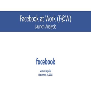 Workplace by facebook | PPTX