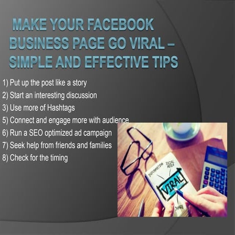 How to Make your Facebook Business Page Go Viral | PPT