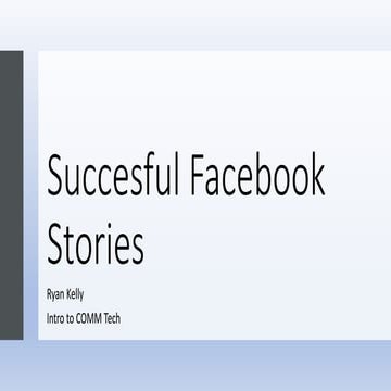 Facebook comm tech project | PPTX