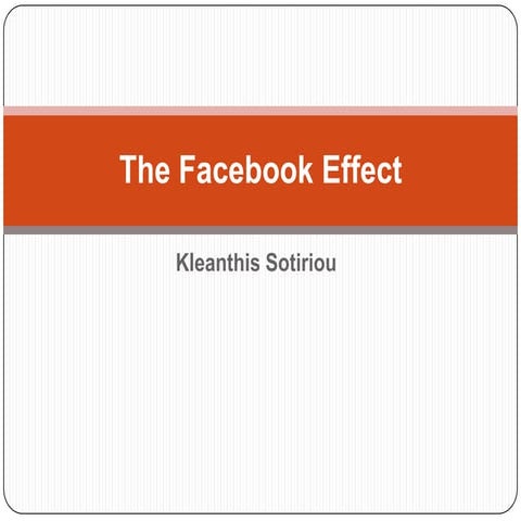 Facebook effect | PPT