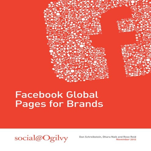 Facebook global pages for brands | PDF