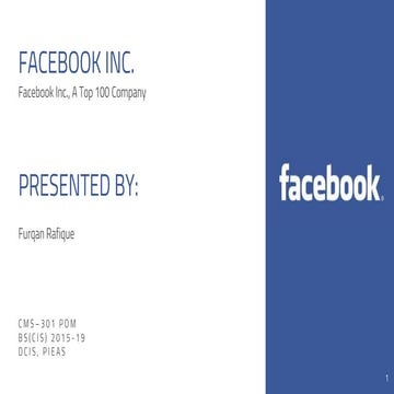 Facebook - case study | PPTX
