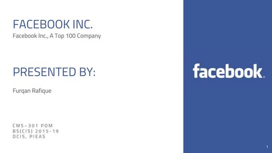 Case Analysis Presentation On Facebook Data Breach | PPT