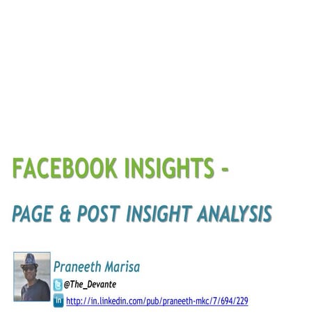 Facebook Insights ~ Detailed Page & Post Analysis | PDF